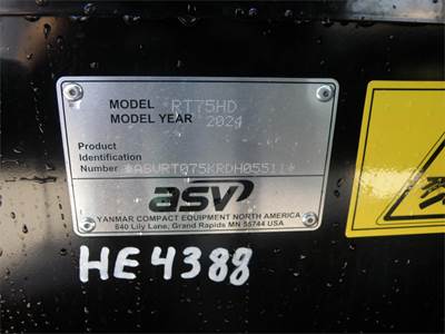 2024 ASV Posi-Track RT75 Rubber Track Loader For Sale, 3 Hours | Chico ...