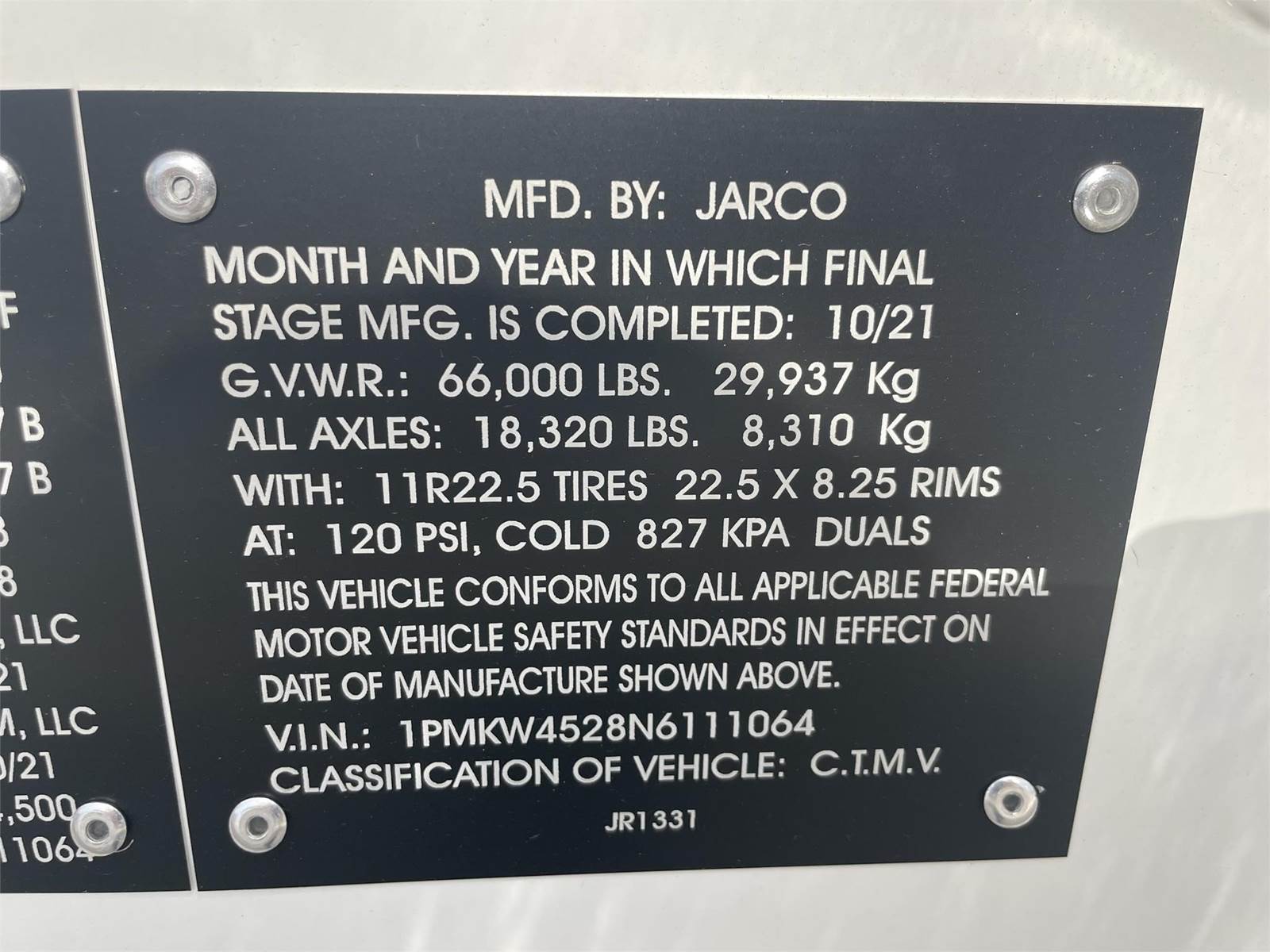 2025 JARCO 10600 GALLON 265 PSI MC 331 LIQUID TANKER IN STOCK ...