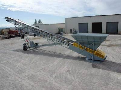 Rock Systems Portable 30" Wide x 80' Long Radial Stockpiling Conveyor ...