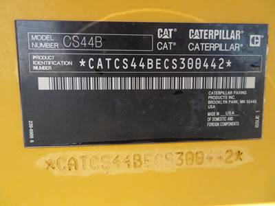 2017 Caterpillar CS44B Vibratory Soil Compactor For Sale, 2,715 Hours ...