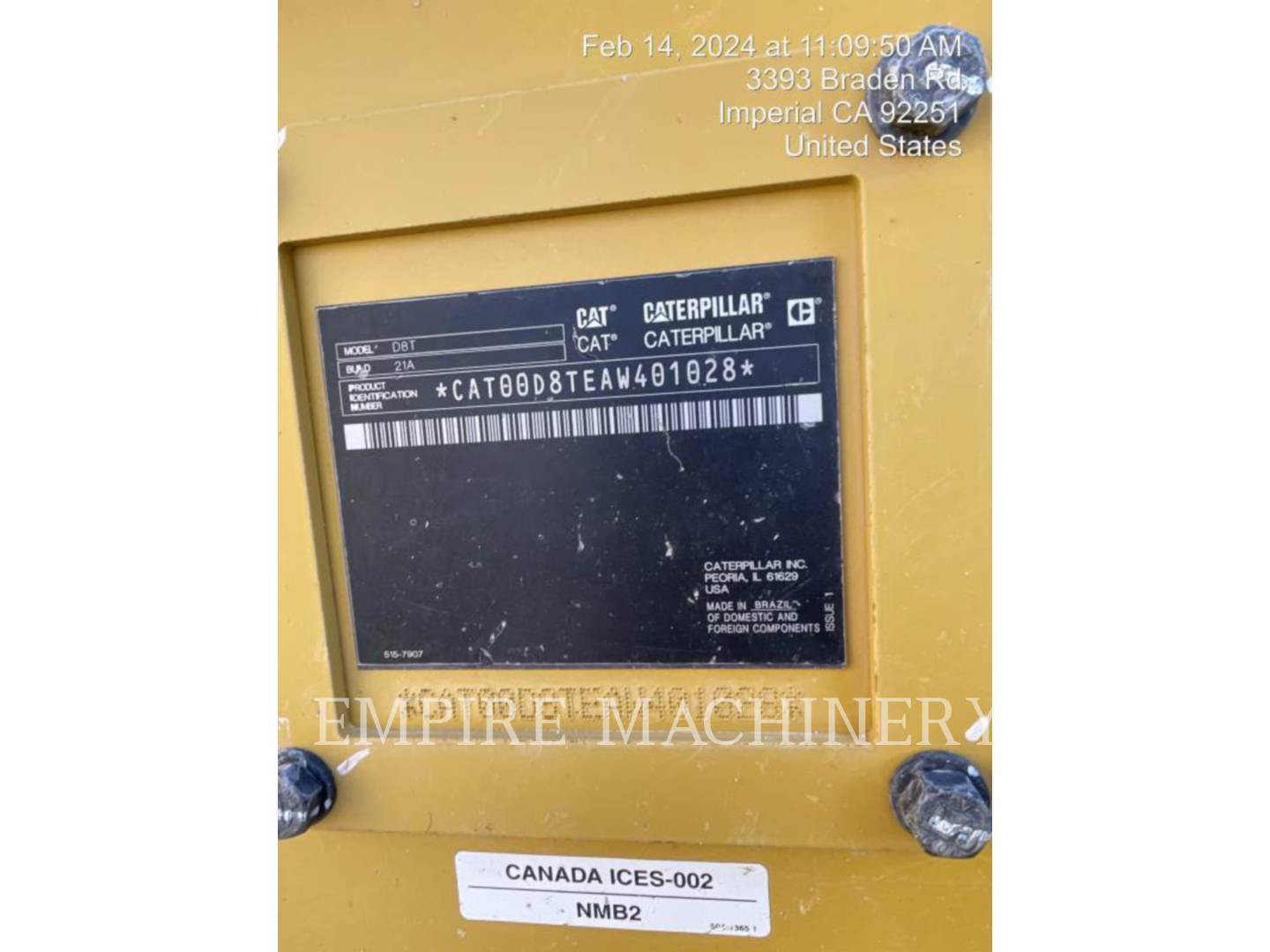 2020 Caterpillar D8T Dozer For Sale, 3,779 Hours | Imperial, CA ...