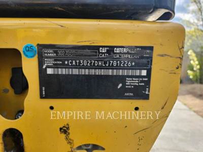 2017 Caterpillar 302.7D CR Mini Excavator For Sale, 1,294 Hours | Mesa ...