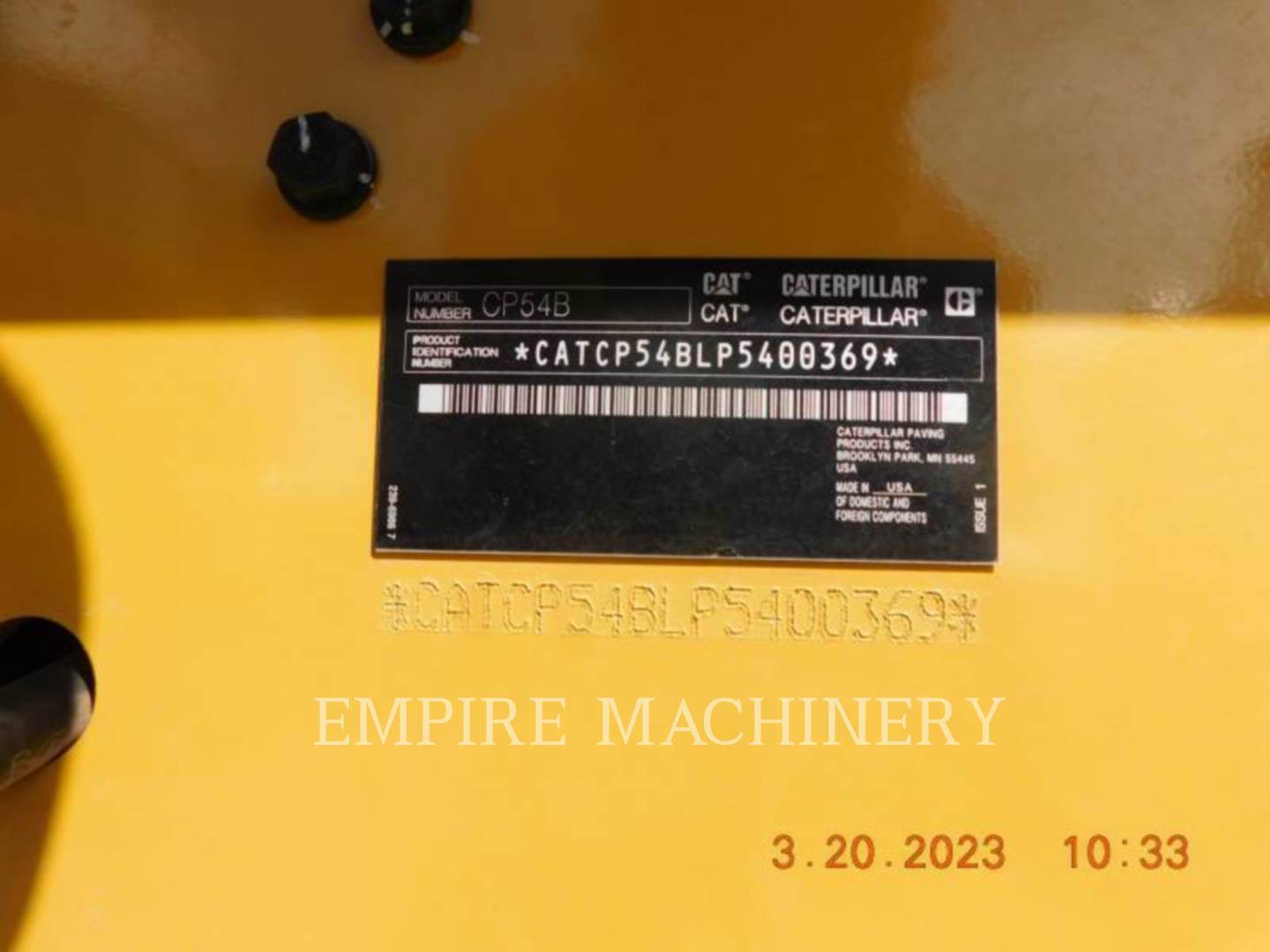 2022 Caterpillar CP54B Padfoot Roller Compactor For Sale, 712 Hours ...