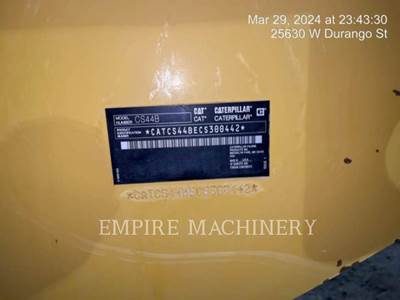 2017 Caterpillar CS44B Vibratory Soil Compactor For Sale, 2,396 Hours ...