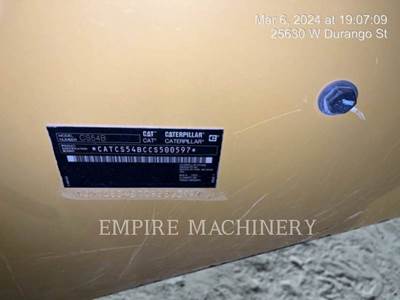 2018 Caterpillar CS54B Vibratory Soil Compactor For Sale, 2,016 Hours ...