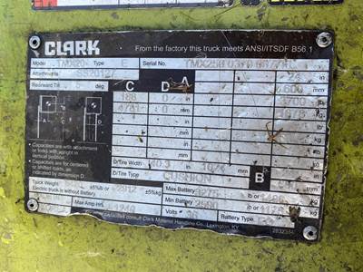 2017 Clark TMX20 Forklift For Sale, 3,645 Hours | Regina, SK, Canada ...