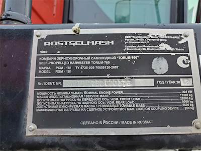 2012 Versatile RT490 Combine For Sale, 665 Hours | Havre, MT | 10543130 ...