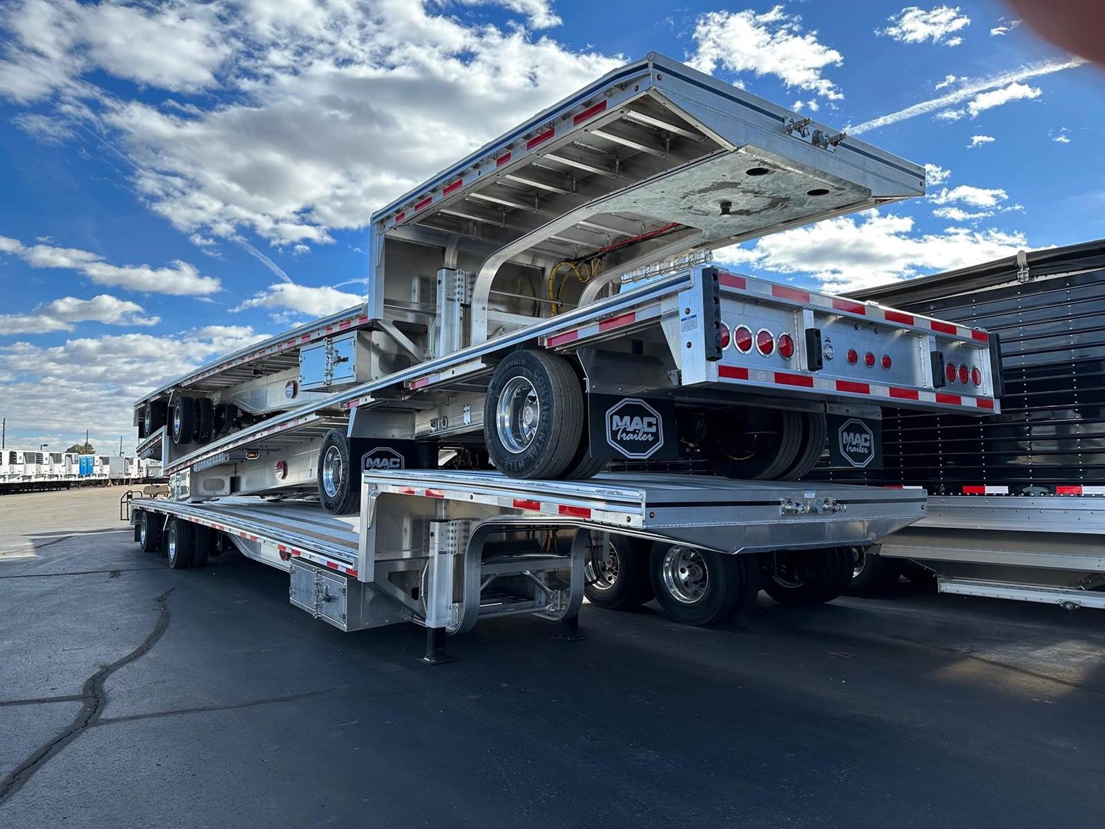 2024 MAC 53x102 Aluminum Drop Deck Trailer - Air Ride, Sliding Axle For ...
