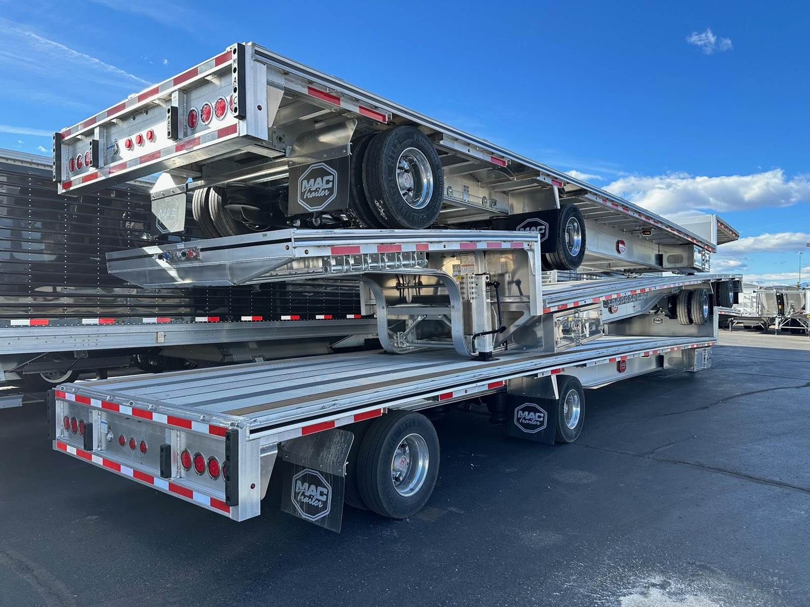 2024 MAC 53x102 Aluminum Drop Deck Trailer - Air Ride, Sliding Axle For ...