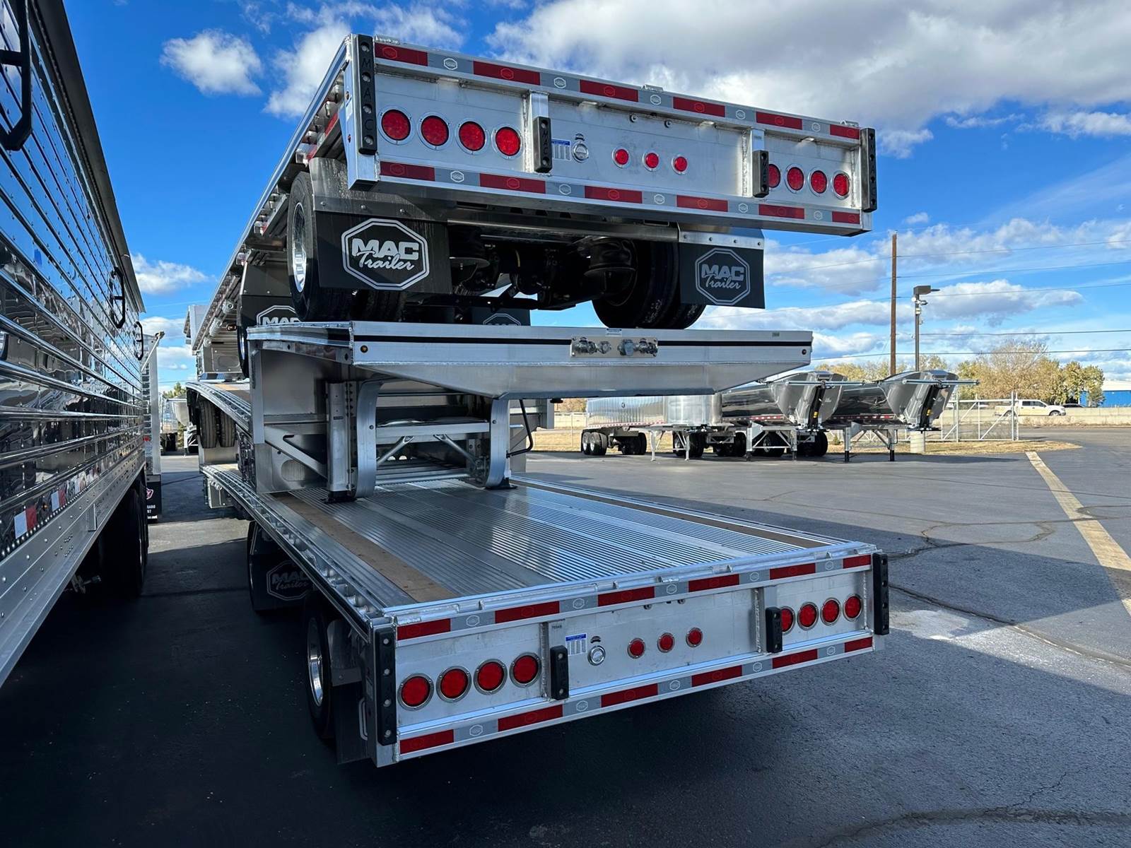 2024 MAC 53x102 Aluminum Drop Deck Trailer - Air Ride, Sliding Axle For ...