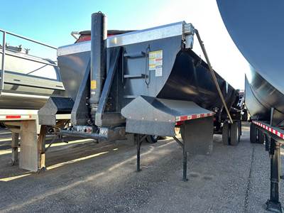 DURA HAUL USED LATE MODEL 34' HALF ROUND ROCK END DUMP, HIGH Dump ...