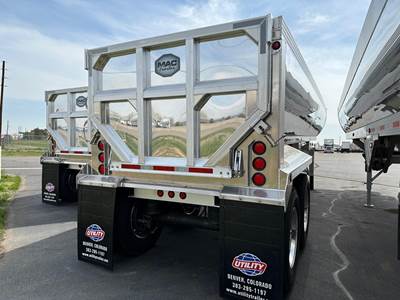 2025 MAC 35 ft Frameless Half Round End Dump Trailer - Tandem Axle ...
