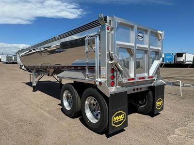 2025 MAC 35 ft Frameless Half Round End Dump Trailer - Tandem Axle, Aluminum, Air Ride For Sale ...