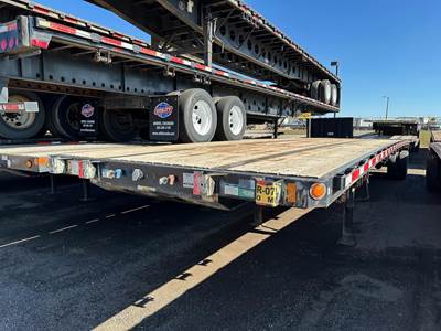 2018 Fontaine 48x102 Steel Flatbed Trailer - Spring, Sliding Axle For ...
