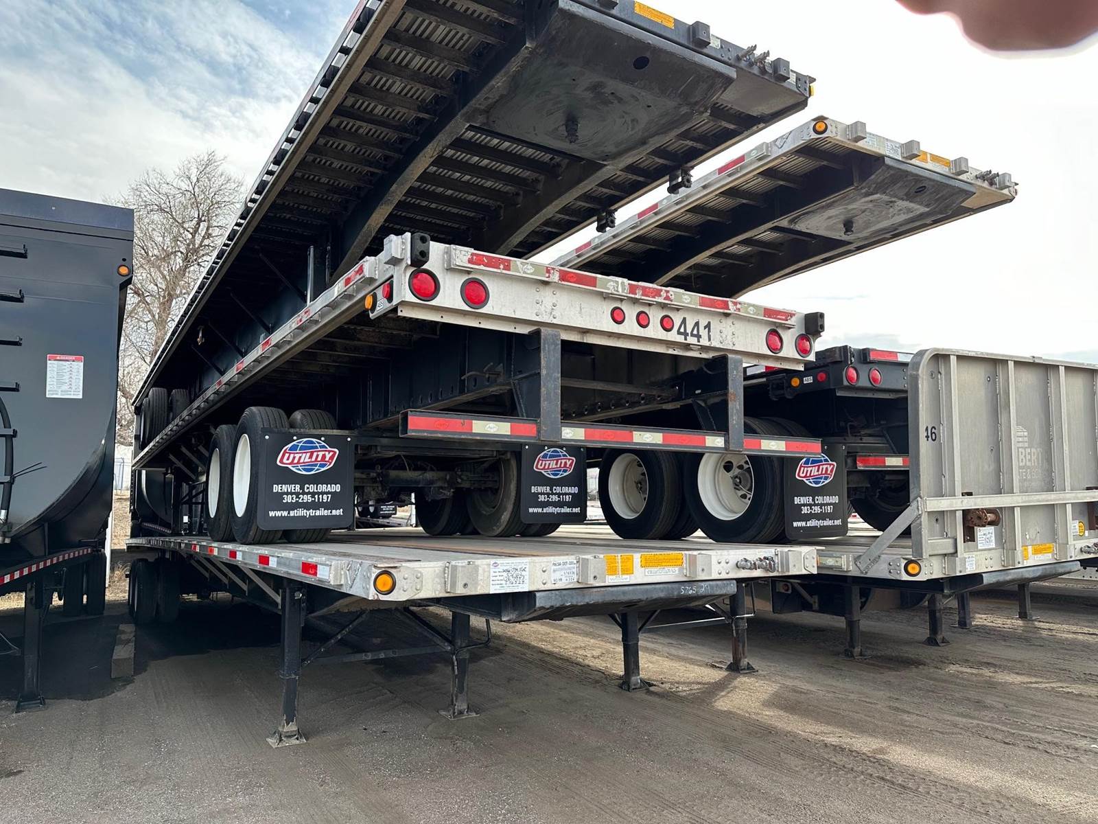 2016 UTILITY 53x102 Combination Flatbed Trailer - Spring, Sliding Axle ...