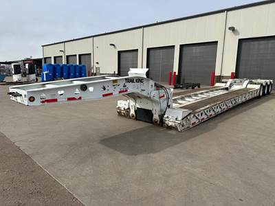 2019 Trail King 53x102 Tri Axle Steel Lowboy Trailer - Air Ride, Fixed ...