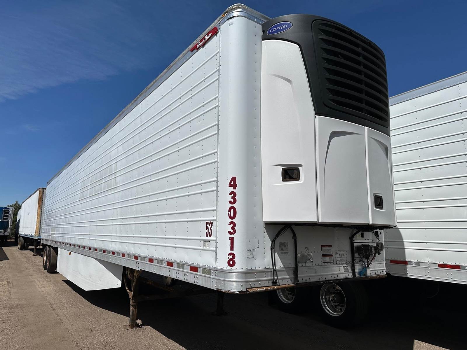 2012 Great Dane 53 ft Reefer Trailer - Sliding Axle, Swing Door ...
