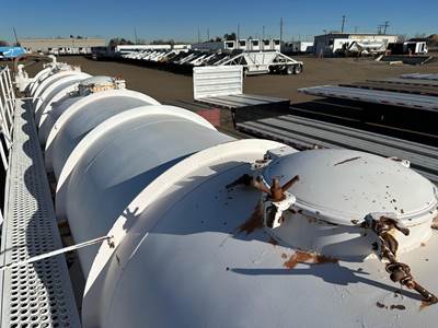 2012 TYTAL 130 BBL VAC TANK, 41', AIR RIDE, CATWALK W SAFETY Tandem ...