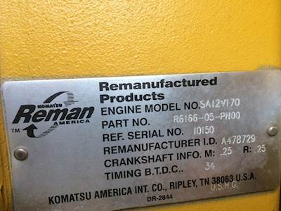 Komatsu SA12V170 Engine For Sale | Pikeville, KY | 10664693 ...