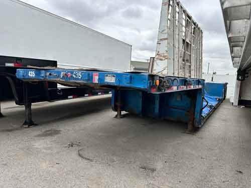 1990 White 45 FIXED CLOSED TANDEM DOUBLE DROP DECK Double Drop Trailer ...