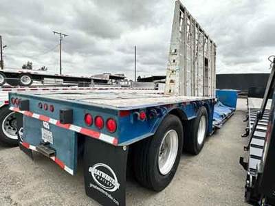 1990 White 45 FIXED CLOSED TANDEM DOUBLE DROP DECK Double Drop Trailer ...