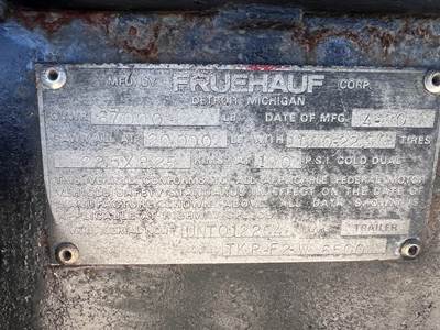 1980 Fruehauf 6500 Gallon Non Code Tank Trailer For Sale - Mount ...