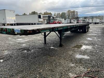 UTILITY 48' TRI-AXLE STEEL FLATBED WITH FORKLIFT CARRIER S Flatbed ...