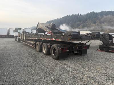 2013 Talbert 55SA 52x102 Tri Axle Steel Lowboy Trailer - Air Ride ...