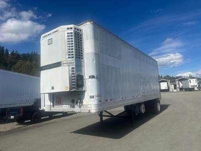 2001 Great Dane 28 ft Reefer Trailer - Single Axle, Fixed Axle, Roll up ...
