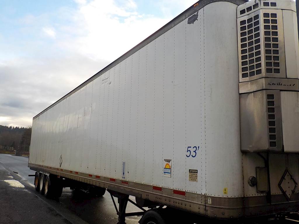 2001 Wabash TRI-AXLE DOOR DOOR HIGH CUBE (14') REEFER 53x102 Tri Axle ...