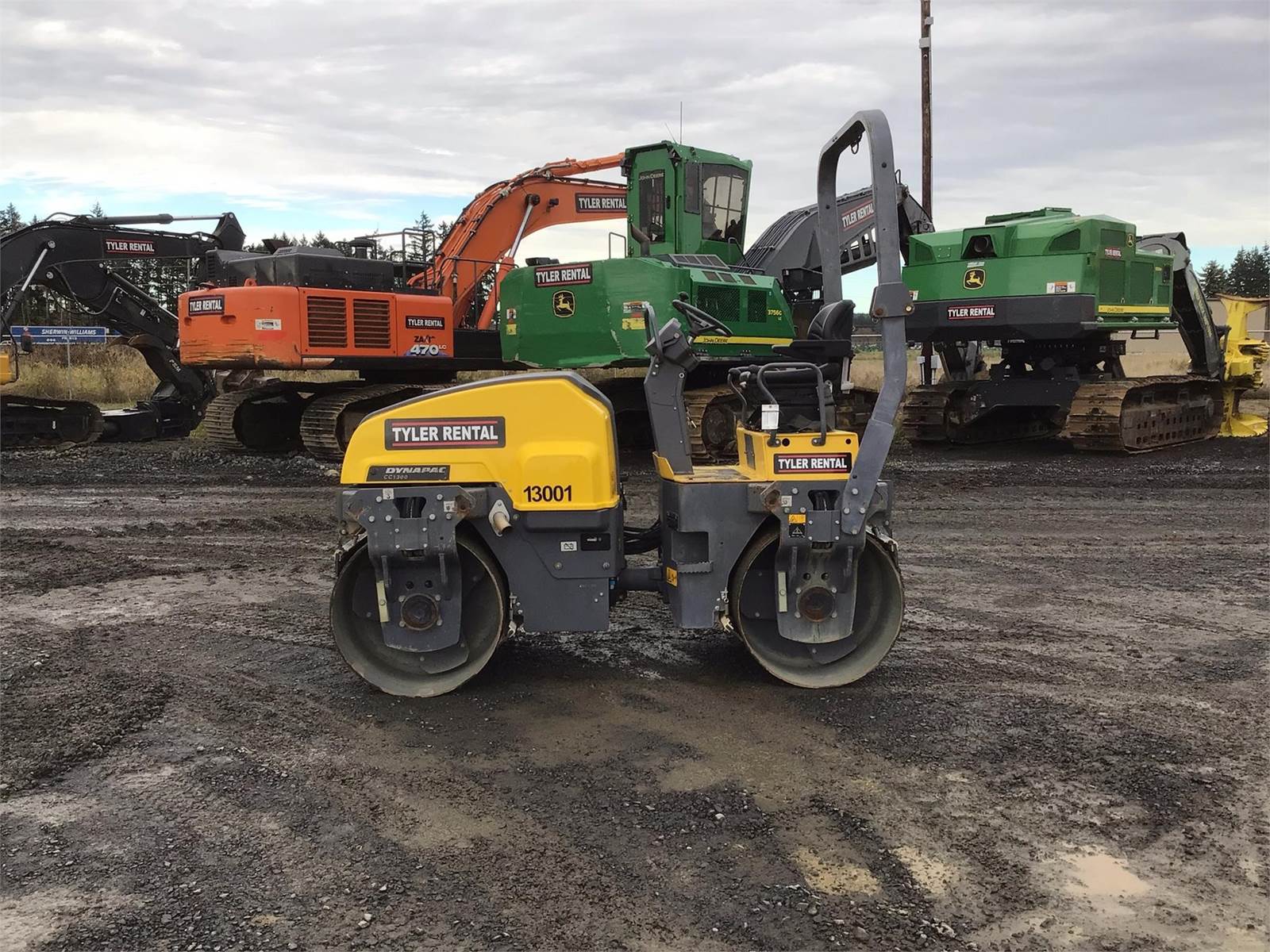 2017 Dynapac CC1300 Smooth Drum Roller Compactor For Sale, 1,281 Hours ...