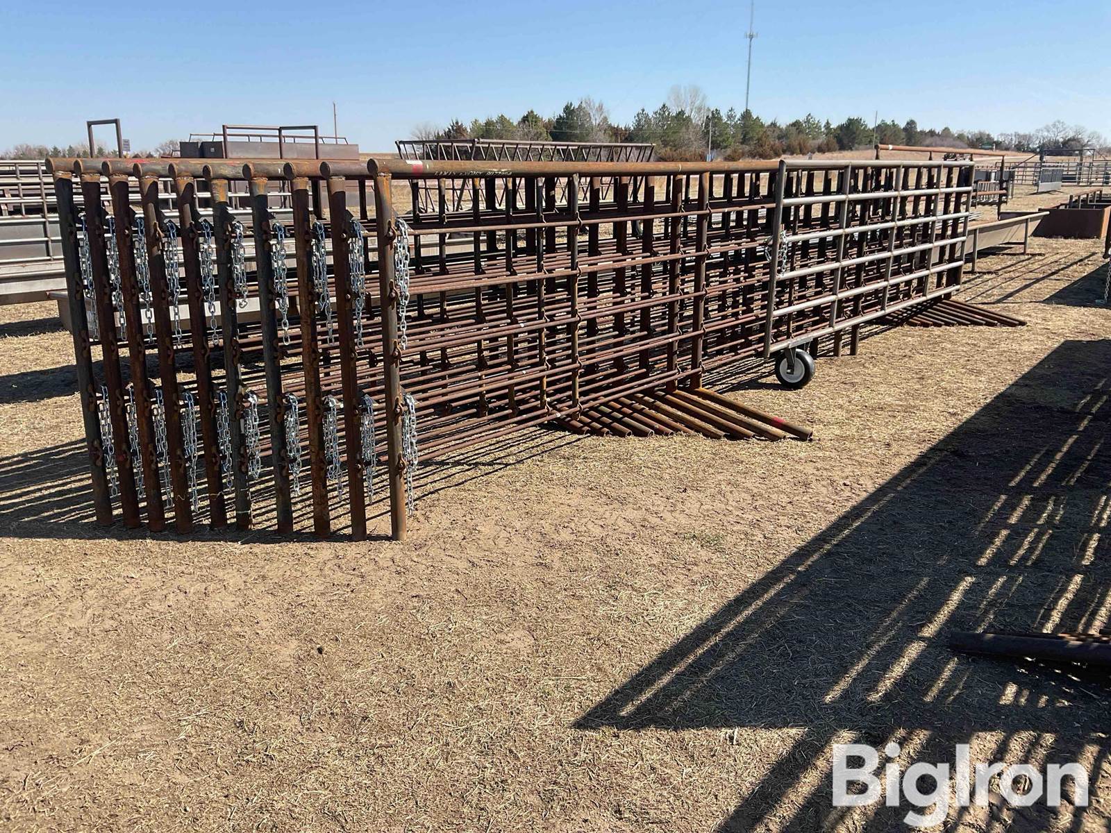 2025 Linn Post & Pipe Freestanding Fence Panels w/ Swing Gate For Sale ...