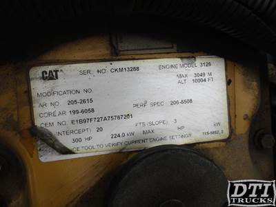 2002 Caterpillar 3126 Engine for a Peterbilt 330 For Sale, 265,162 ...