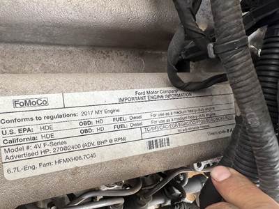 2017 Ford 6.7 Engine for a Ford F650 For Sale, 121,000 Miles | Wheat ...