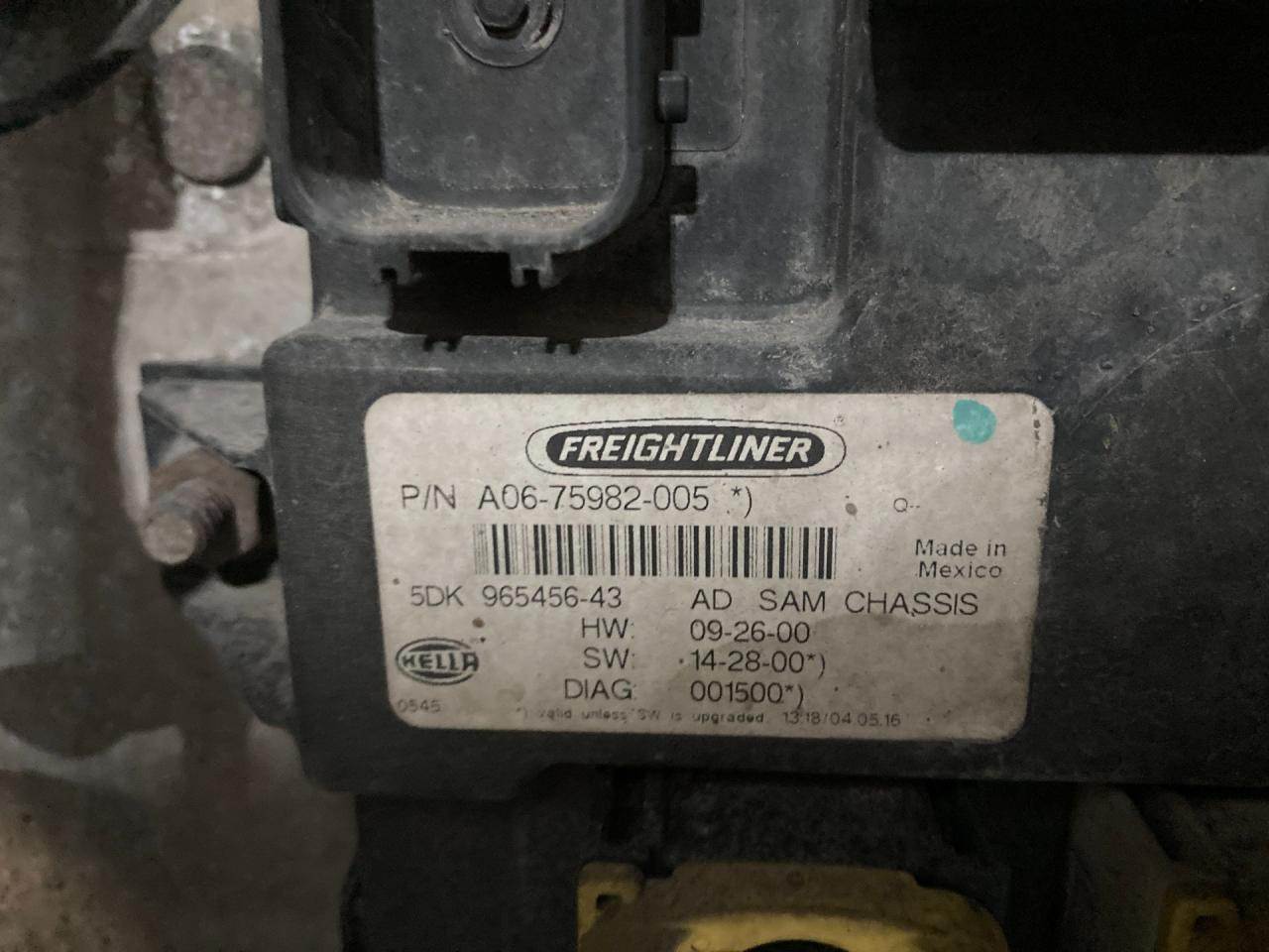 2017 Freightliner Cascadia Chassis Control Module For Sale | Winimac ...