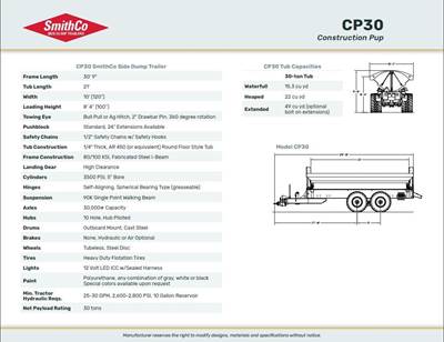 2025 SmithCo CP30 Trailer For Sale | Sioux Falls, SD | SM-CP30 ...