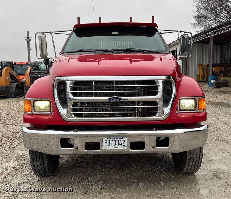 2003 Ford F750 Crew Cab Flatbed Truck For Sale | Geneseo, IL | EA2086 ...