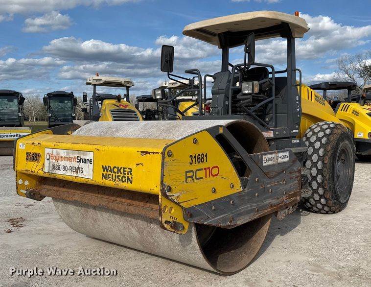 2019 Wacker Neuson RC110 Single Drum Vibratory Roller For Sale, 5,417 ...