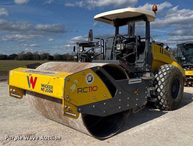 2020 Wacker Neuson RC110 Single Drum Vibratory Roller For Sale, 814 ...