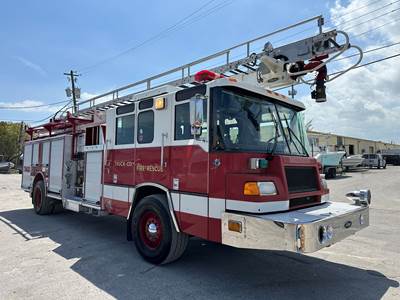 2000 Pierce Quantum 61’ SkyBoom Aerial Ladder Fire Truck For Sale ...