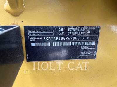 2023 Caterpillar AP1000-07 Asphalt Paver For Sale, 342 Hours | Corpus ...