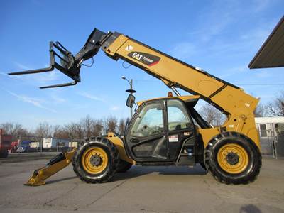 2017 Caterpillar TL1055D Telehandler - 10000lb Capacity, 55ft Lift ...