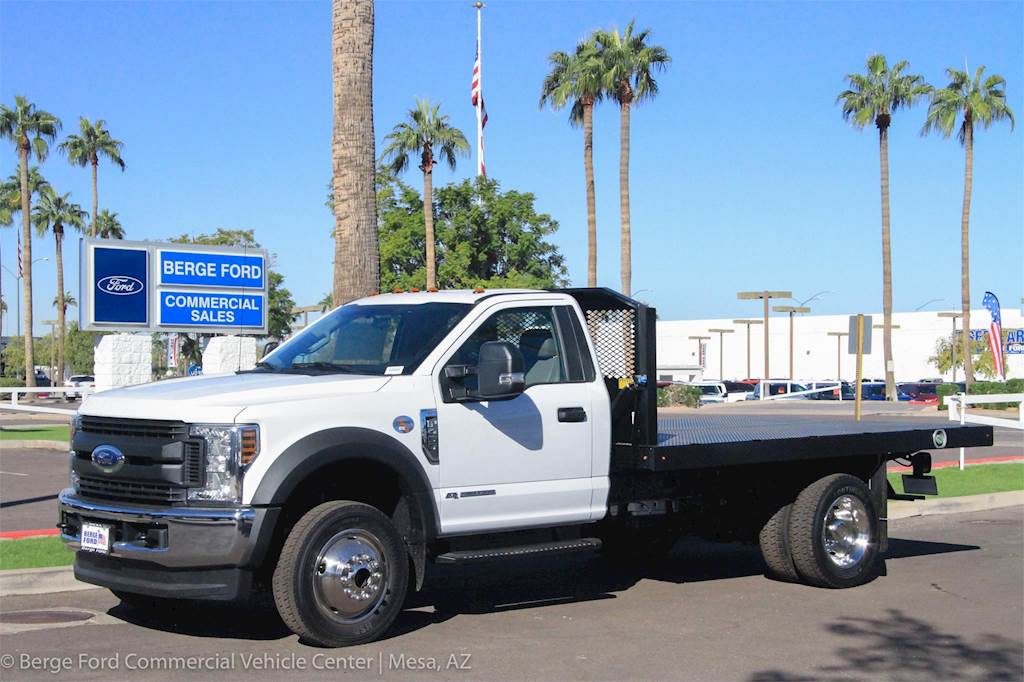 2019 Ford F-450 XL Regular Cab 4X4 with Monroe Flatbed / Platform Body ...