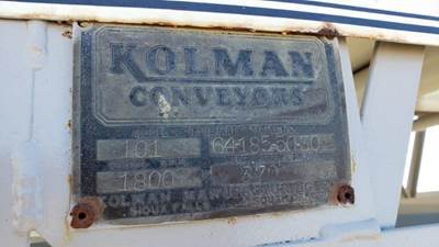 Kolman 101 Conveyor For Sale | Saskatoon, SK, Canada | 71366 ...