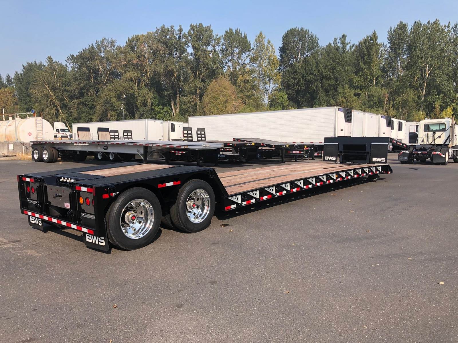 2024 BWS 40-TON AIR DETACHABLE GOOSENECK Double Drop Trailer For Sale ...