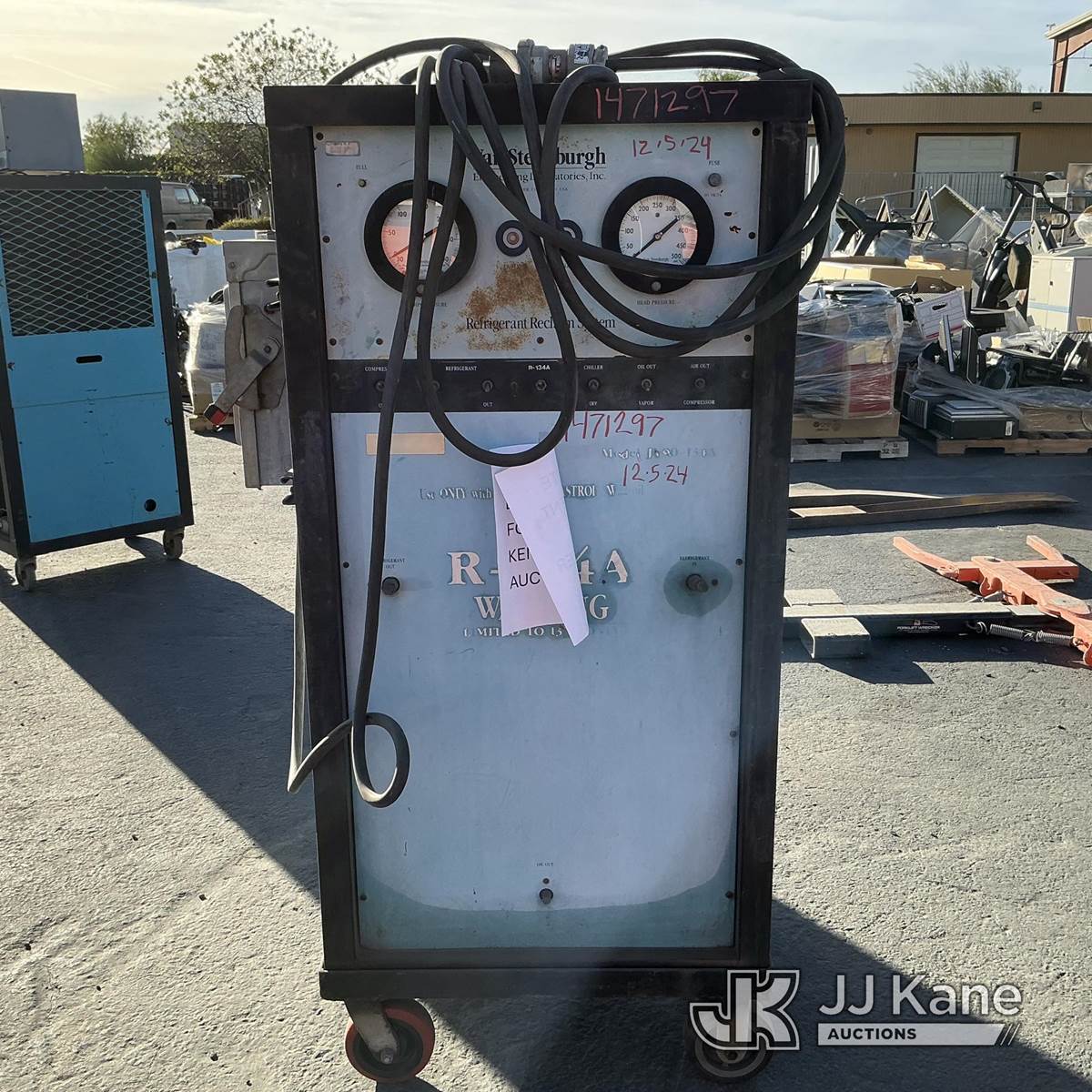 Van Steenburgh Refrigerant Reclaim System (Used ) For Sale | Jurupa ...