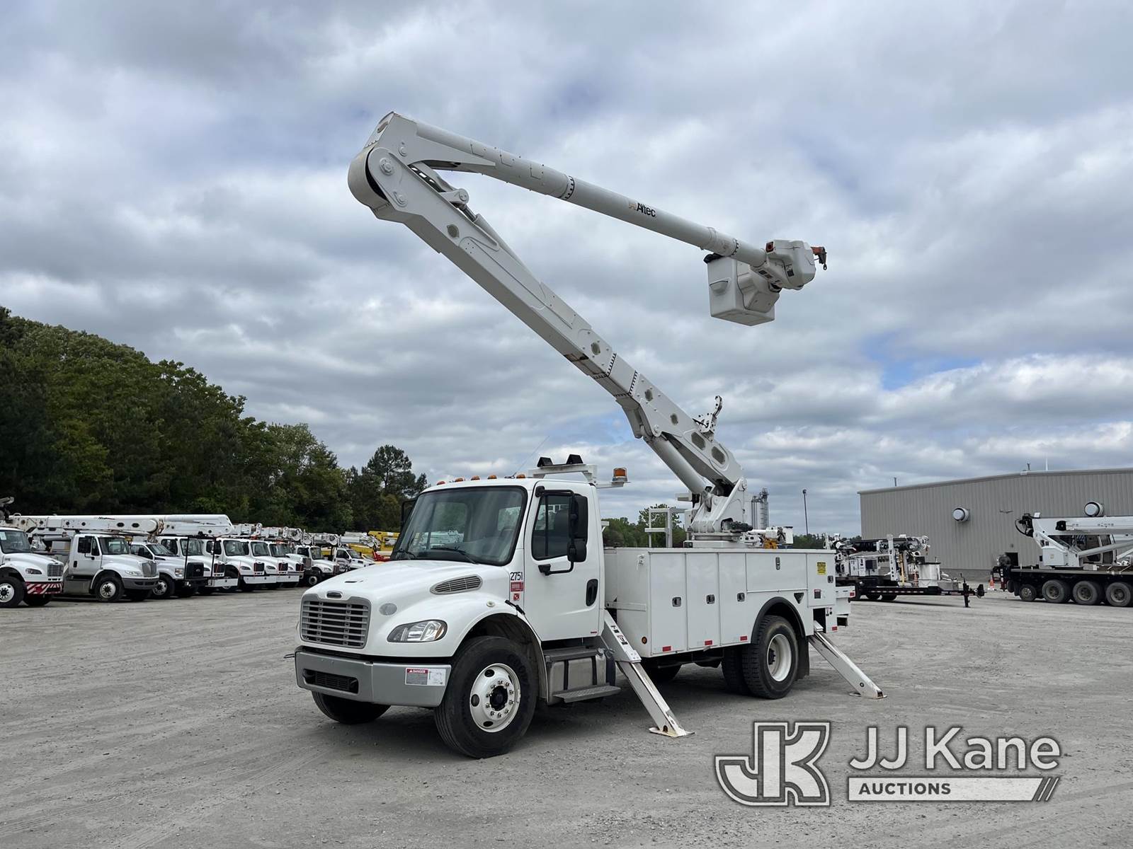 2014 Altec AN55E-OC, 60 ft, Over-Center Material Handling Bucket Truck ...
