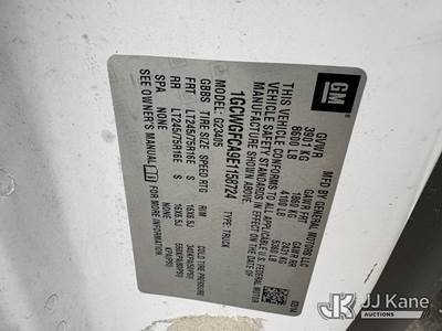 2014 Chevrolet Express G2500 Cargo Van For Sale, 3,989 Hours | Hawk ...