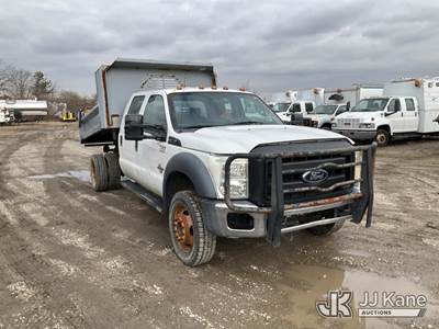 2012 Ford F550 4x4 Crew-Cab Dump Truck For Sale, 145,591 Miles ...