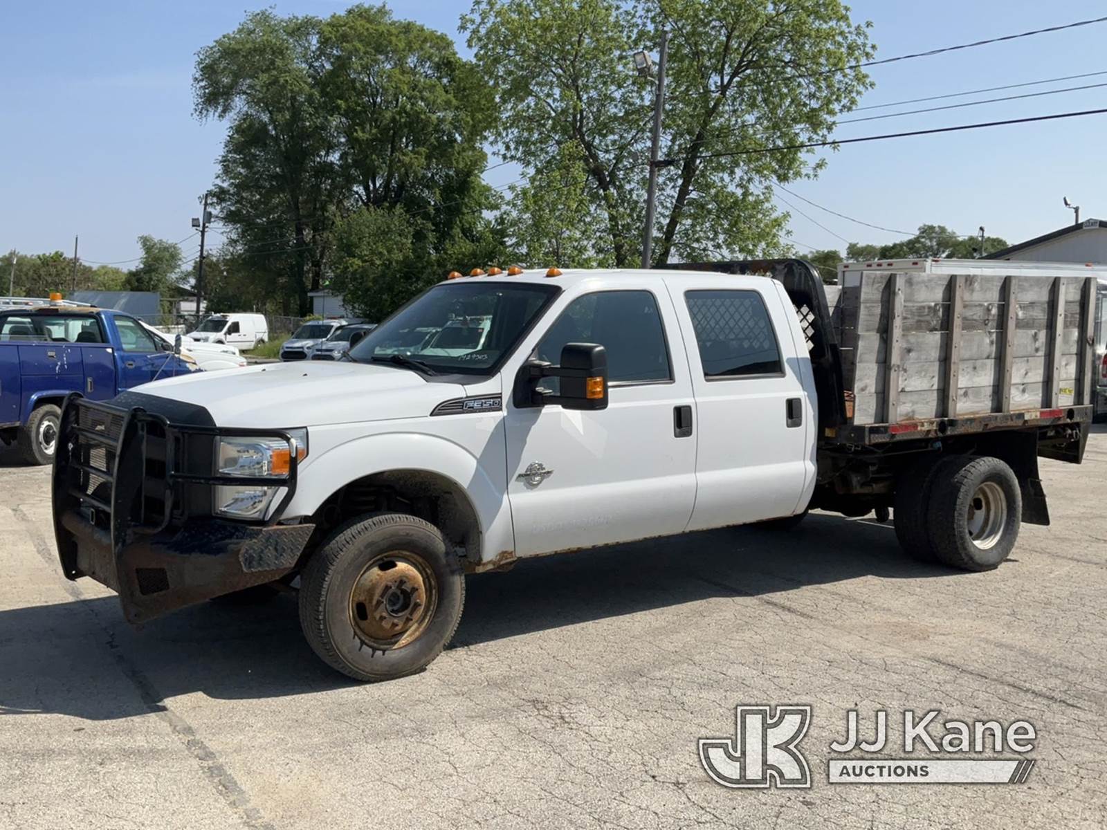 2012 Ford F350 4x4 Crew-Cab Flatbed Truck For Sale, 153,669 Miles ...